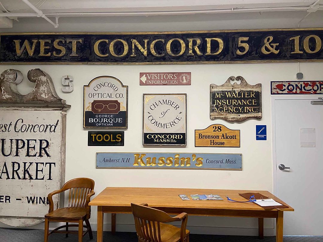 Concord Sign Museum Preserves Memories | Discover Concord MA